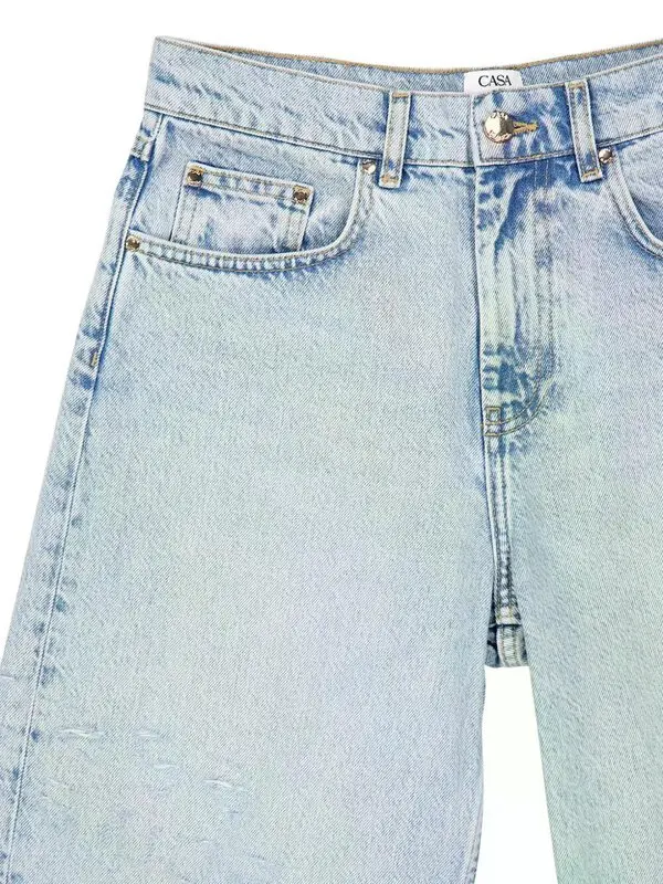 Casablanca Distressed Denim Shorts