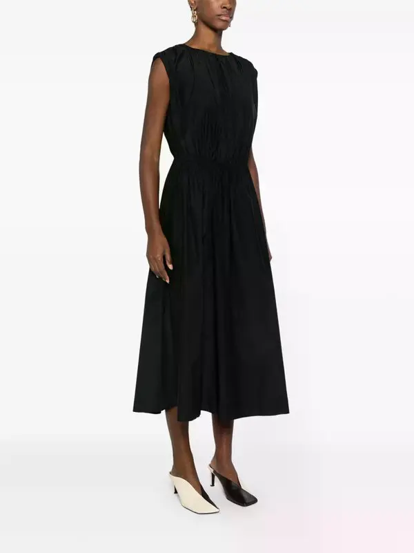 Loulou De Saison Aphrodite Gathered Midi Dress