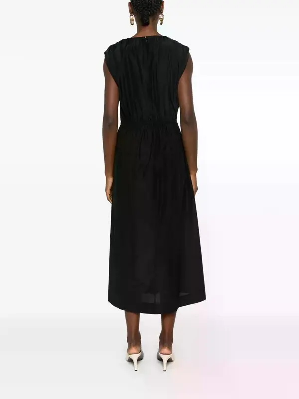Loulou De Saison Aphrodite Gathered Midi Dress