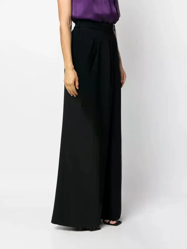 Alberta Ferretti Wide-leg Belted Trousers