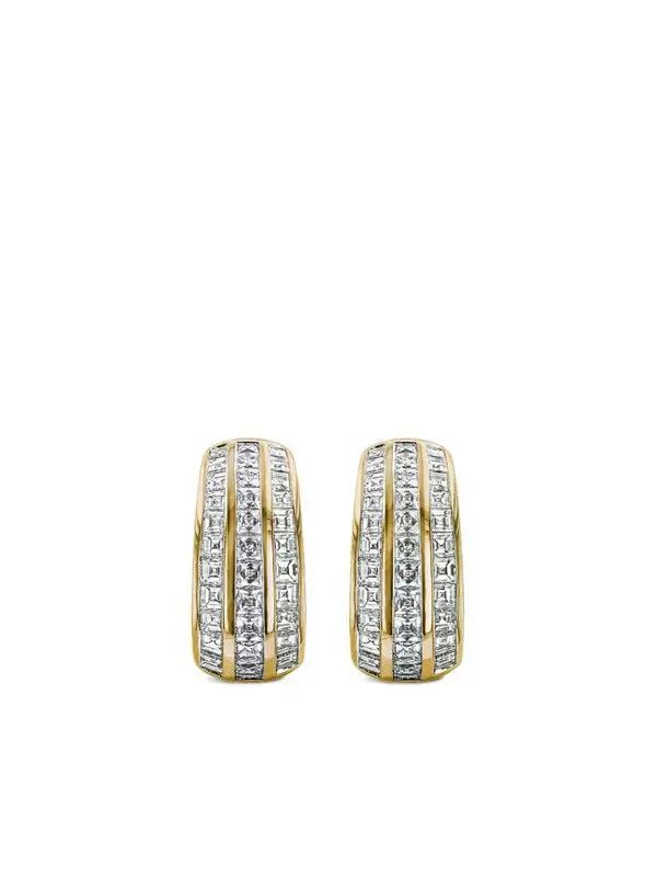 PRAGNELL 18kt Yellow Manhattan Diamond Earrings - Gold