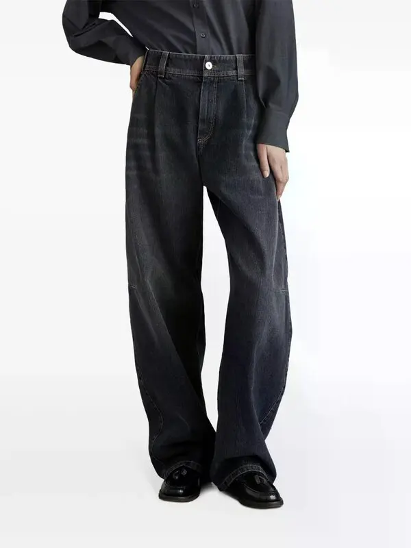 Brunello Cucinelli High-rise Wide-leg Jeans