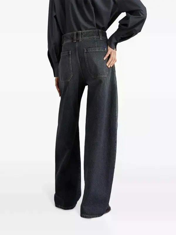 Brunello Cucinelli High-rise Wide-leg Jeans