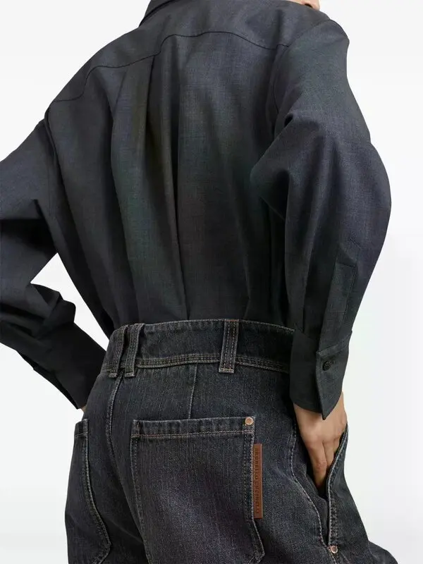 Brunello Cucinelli High-rise Wide-leg Jeans