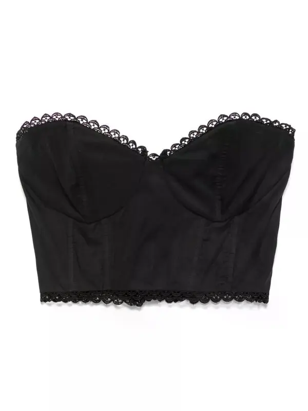 Charo Ruiz Ibiza Matis Bustier Top - Black