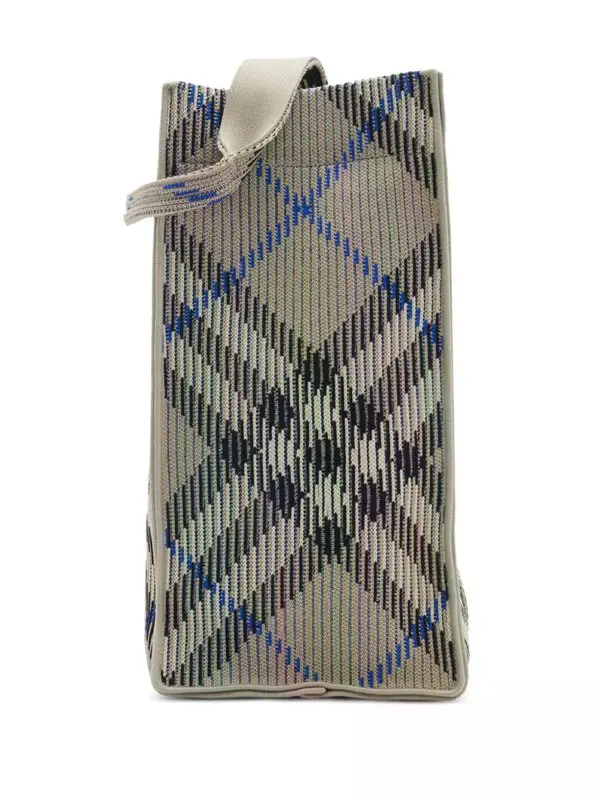 Burberry Check Knitted Tote Bag