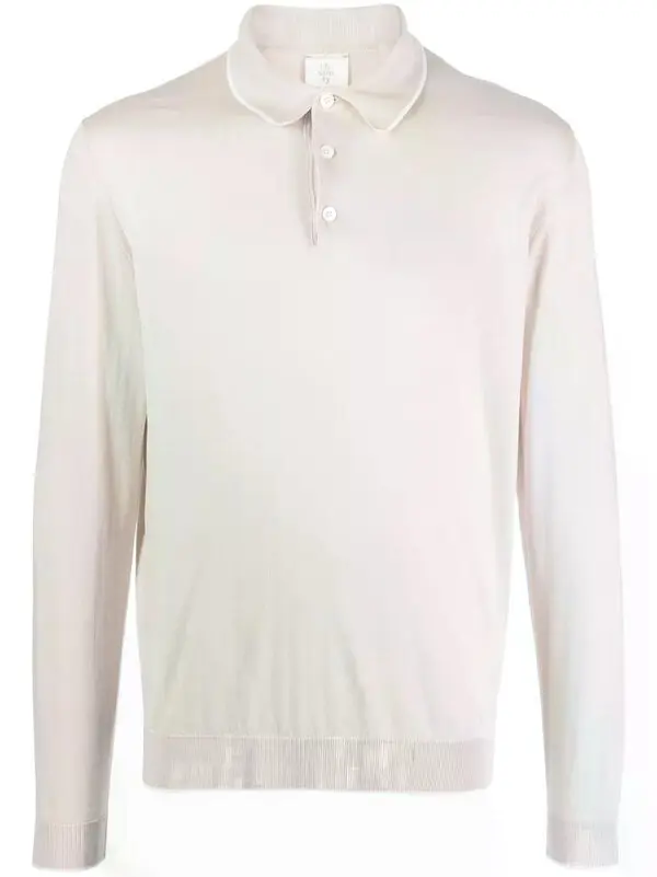 Eleventy Long-sleeve Polo Shirt