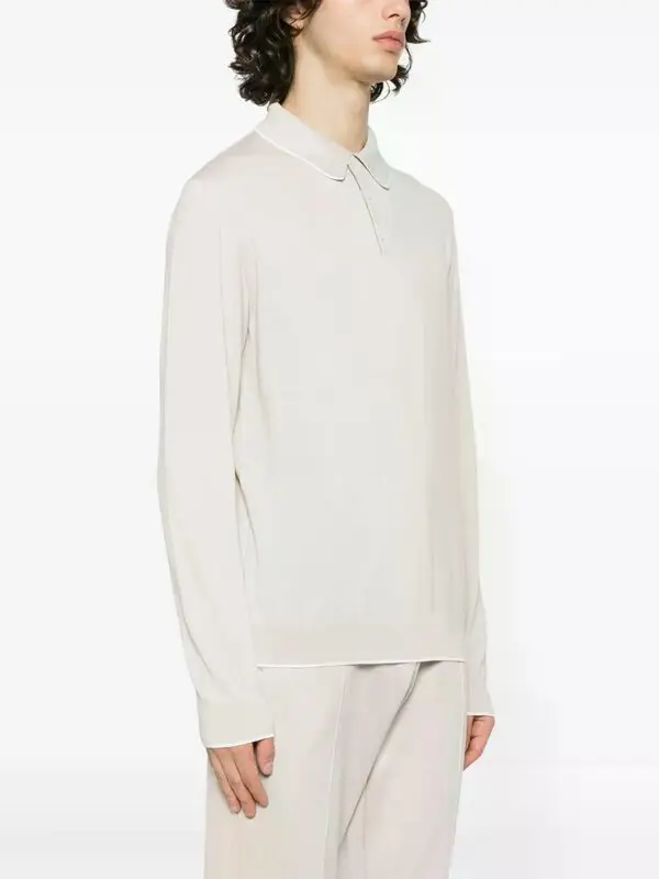 Eleventy Long-sleeve Polo Shirt
