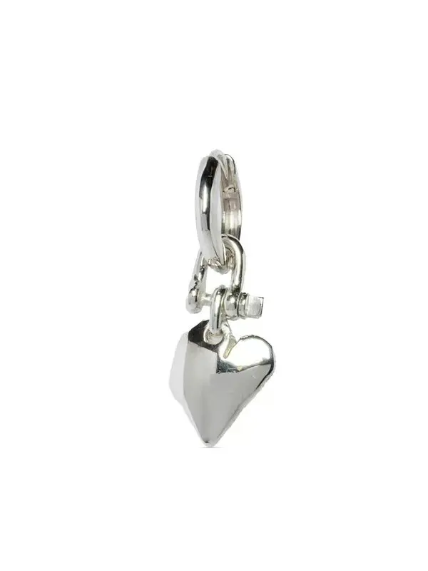 PARTS OF FOUR Jazz's Solid Heart Sterling Earring - Silver