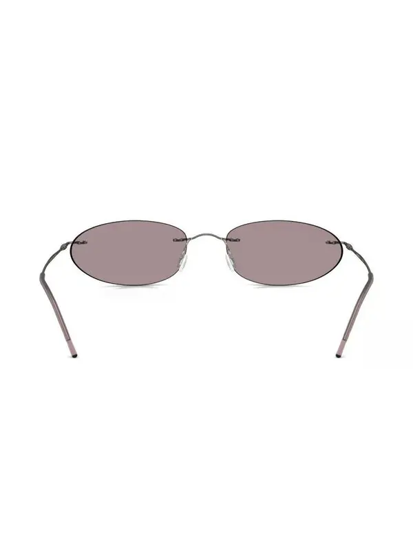 Giorgio Armani Rimless Oval-frame Sunglasses