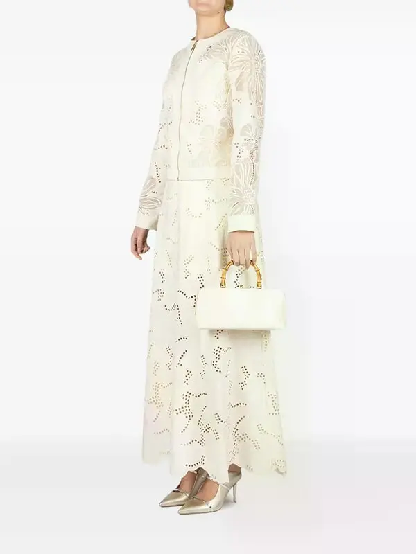 Elie Saab Embroidered Maxi Skirt