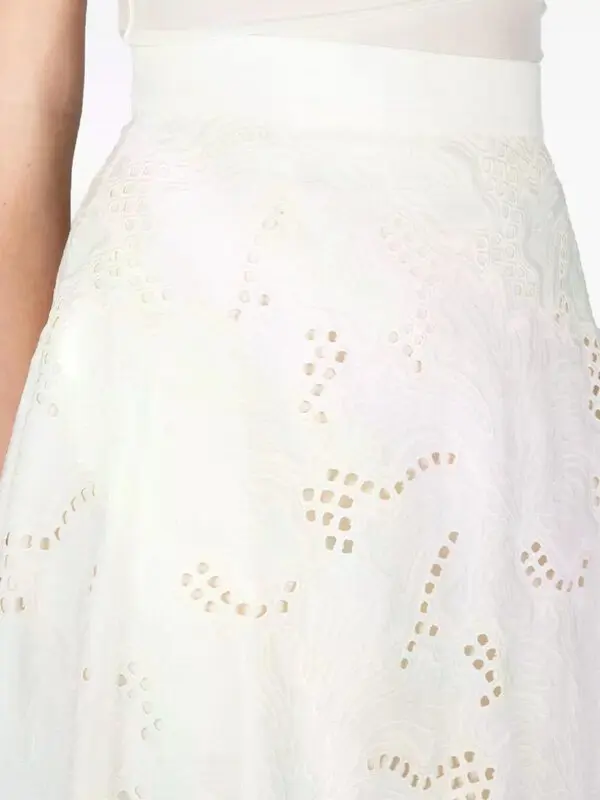 Elie Saab Embroidered Maxi Skirt
