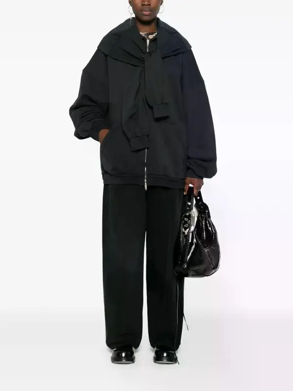 Balenciaga Zip-up Layered Hoodie