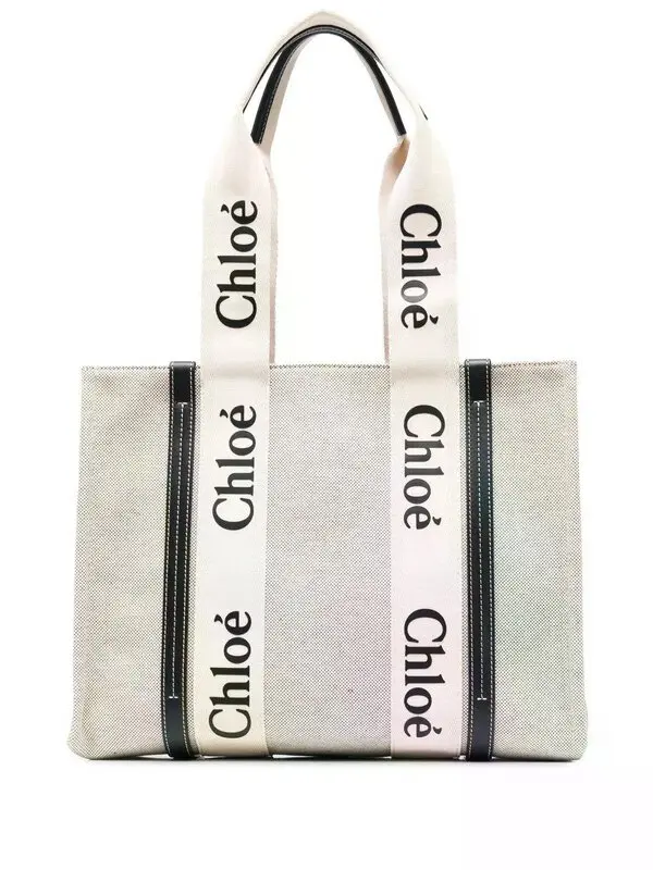 Chloé Woody Tote Bag - Neutrals