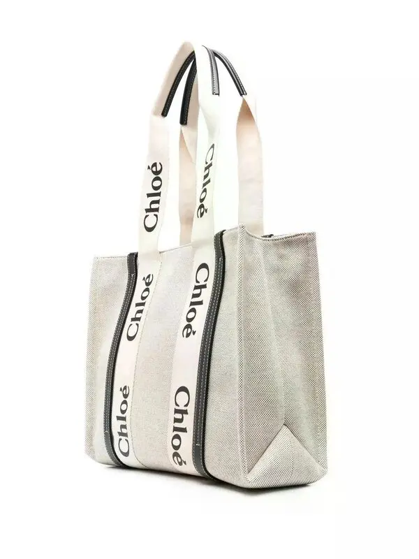 Chloé Woody Tote Bag - Neutrals