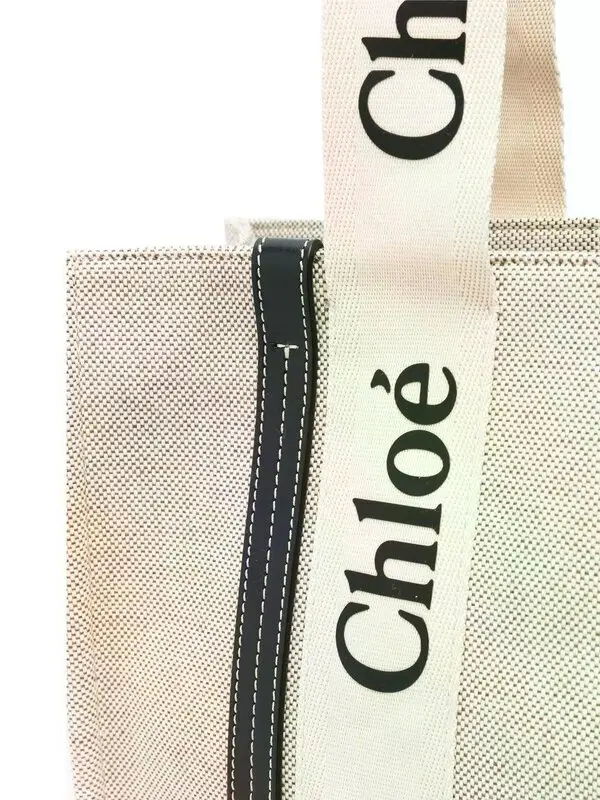 Chloé Woody Tote Bag - Neutrals