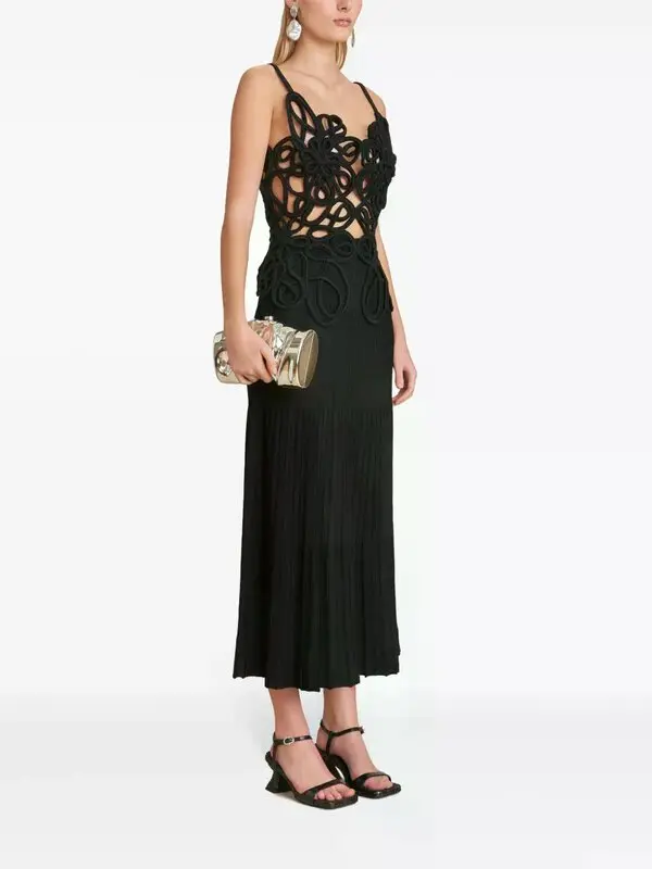 Cult Gaia Nalda Crochet A-line Dress