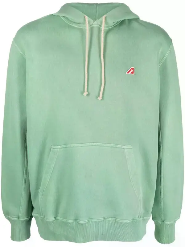 AUTRY Logo-patch Cotton Hoodie