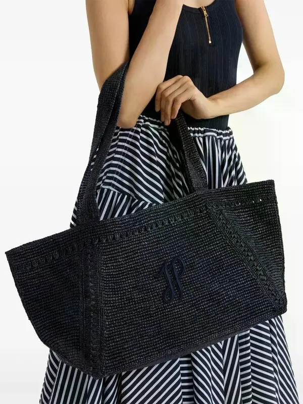 PATOU Large Jp Monogram Trapeze-design Tote Bag - Blue