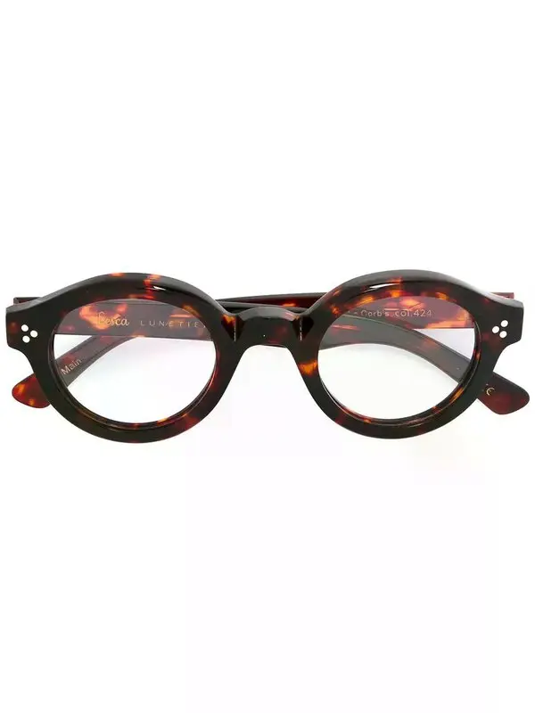 LESCA Corbs Eyeglasses - Brown
