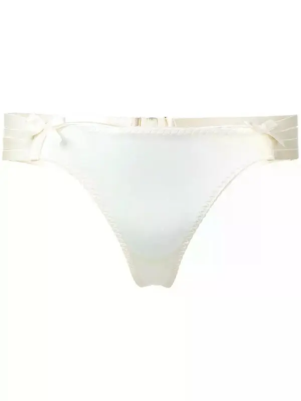 BORDELLE Adjustable Web Thong - Neutrals