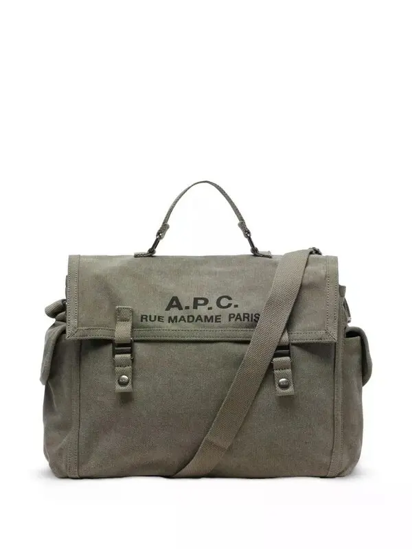 A.p.c. Recuperation Messenger Bag - Green
