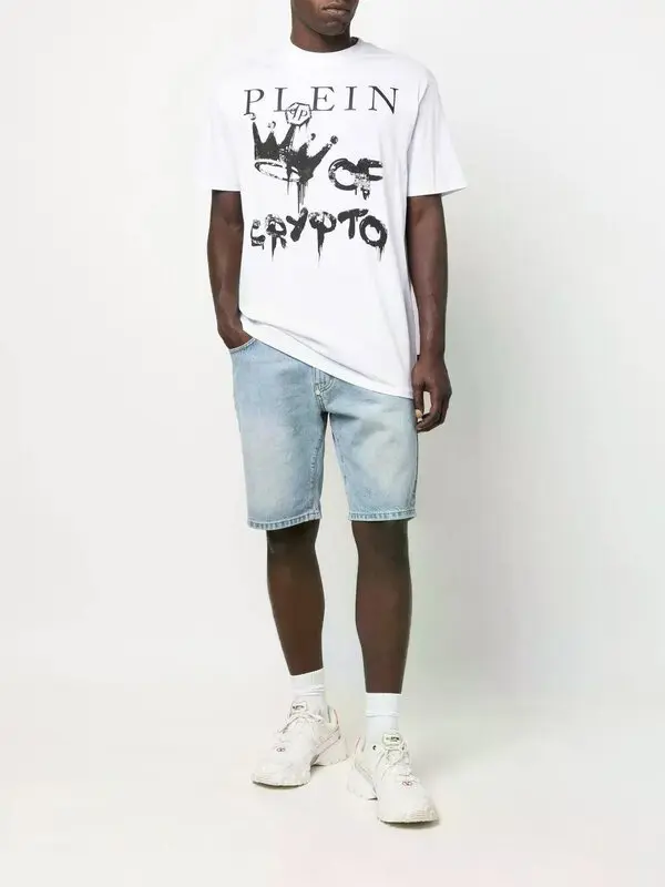 Philipp Plein Knee-length Denim Shorts