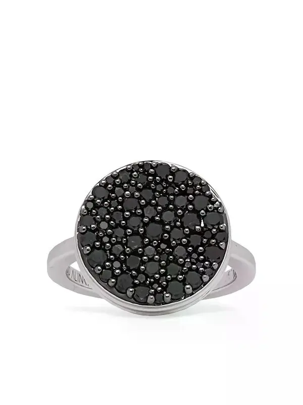 ALINKA 18kt White Gold Black Caviar Diamond Ring - Silver