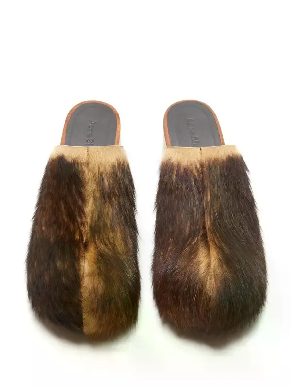 Acne Studios 70mm Wood Clogs - Brown