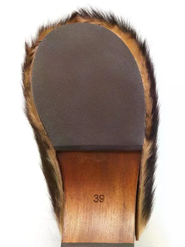 Acne Studios 70mm Wood Clogs - Brown