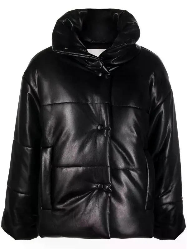 Nanushka Hide Padded Short Faux-leather Jacket