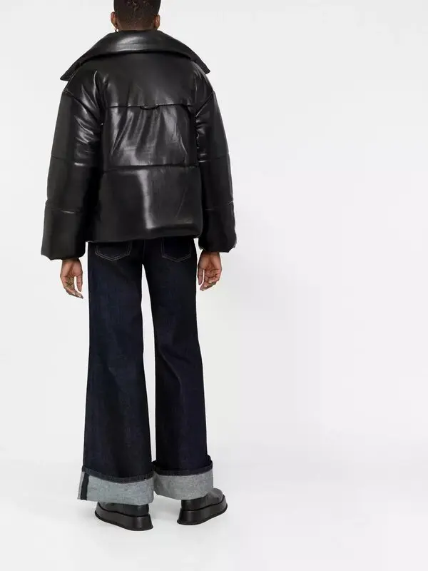 Nanushka Hide Padded Short Faux-leather Jacket