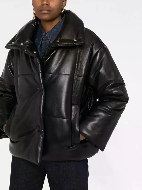 Nanushka Hide Padded Short Faux-leather Jacket