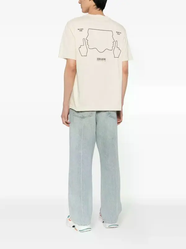 Gcds Slogan-print Cotton T-shirt