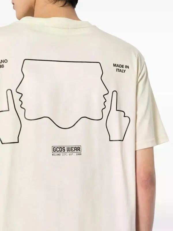 Gcds Slogan-print Cotton T-shirt