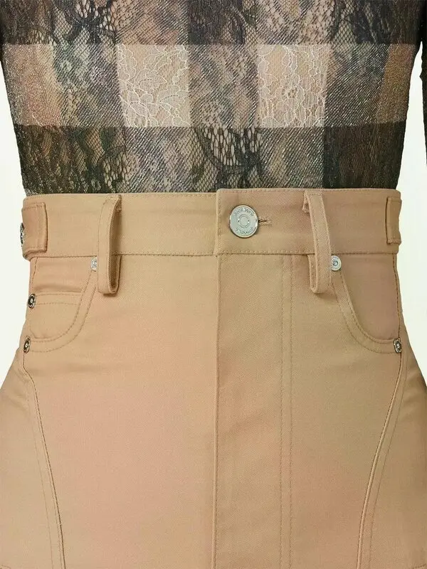 Burberry Gabardine Cotton Full Skirt
