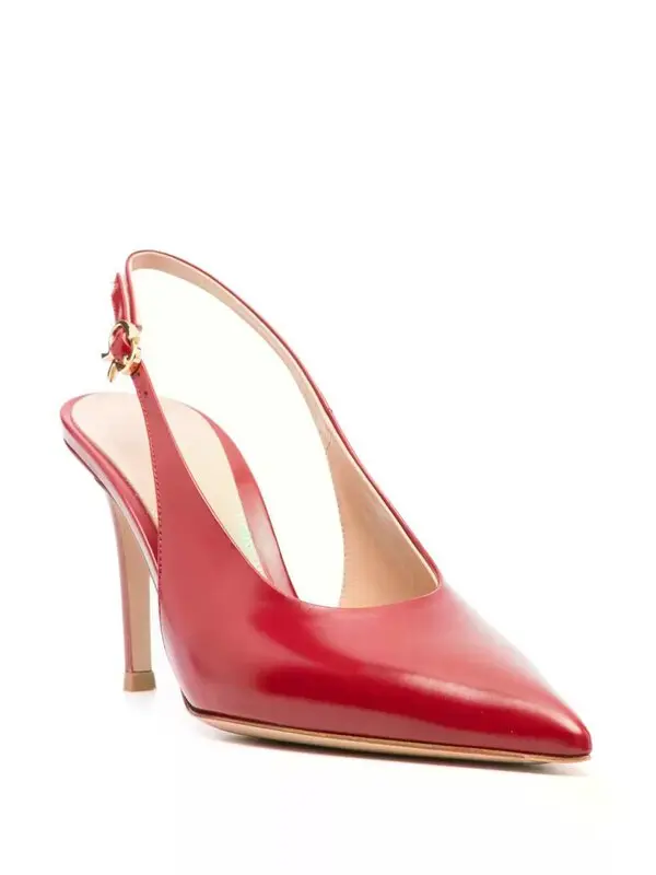 GIANVITO ROSSI Robbie 85mm Slingback Pumps - Red