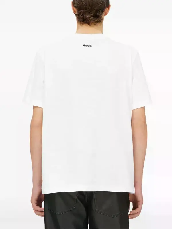 MSGM Logo-appliqué T-shirt