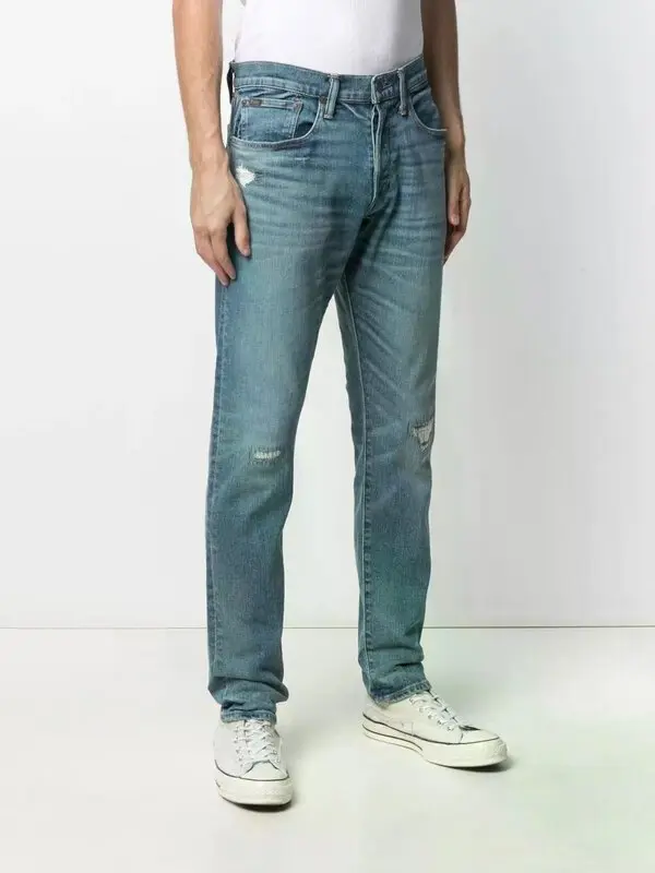 Polo Ralph Lauren Sullivan Distressed-effect Jeans - Blue