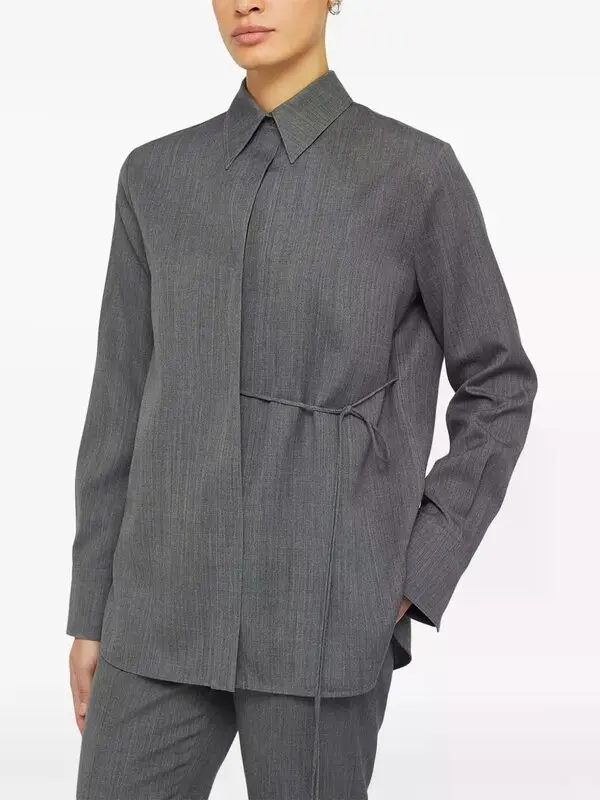 JIL SANDER Wrap Wool Shirt