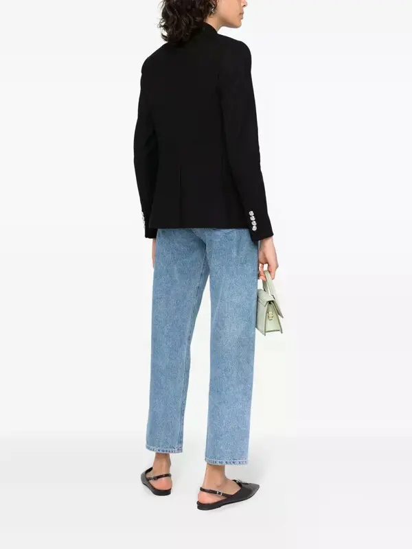 Ralph Lauren Embroidered-logo Single-breasted Blazer