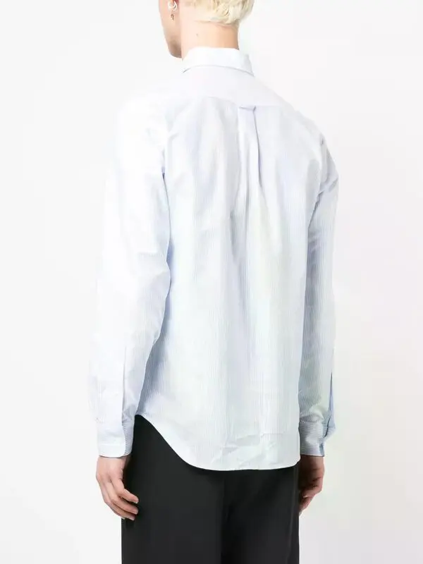 Maison Kitsuné Embroidered-fox Cotton Shirt