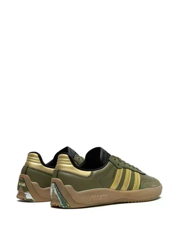 Adidas X Palace Puig Samba Olive Gold Sneakers