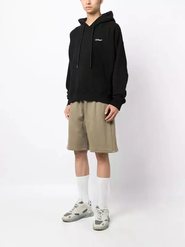 Off-White Stitch Diag Cotton Track Shorts