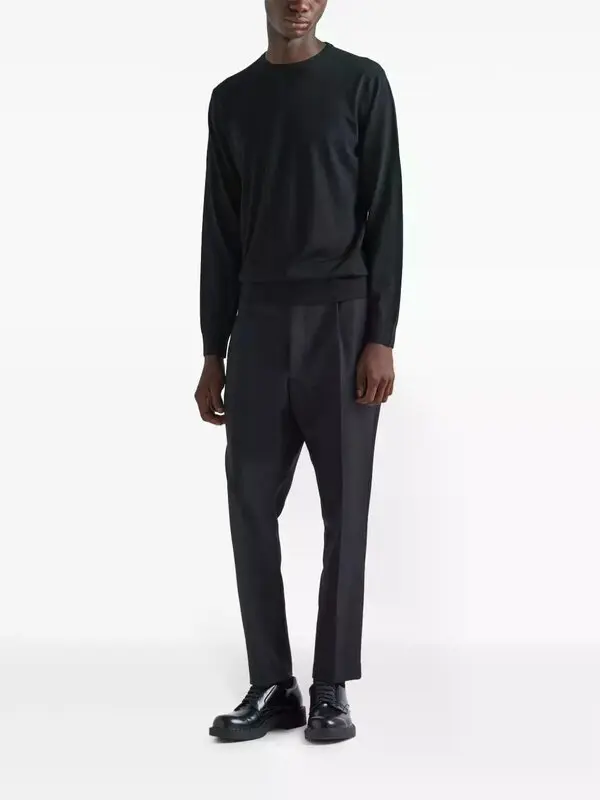 Prada Crew-neck Wool Jumper - Black