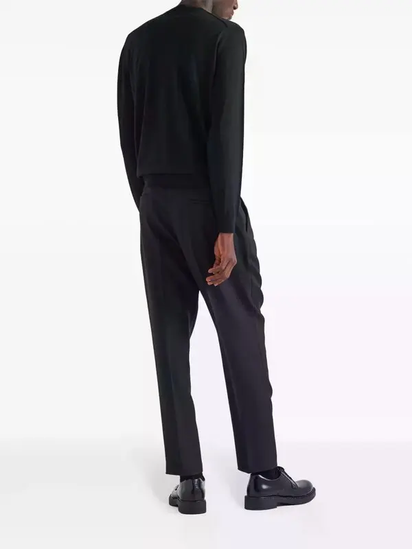 Prada Crew-neck Wool Jumper - Black