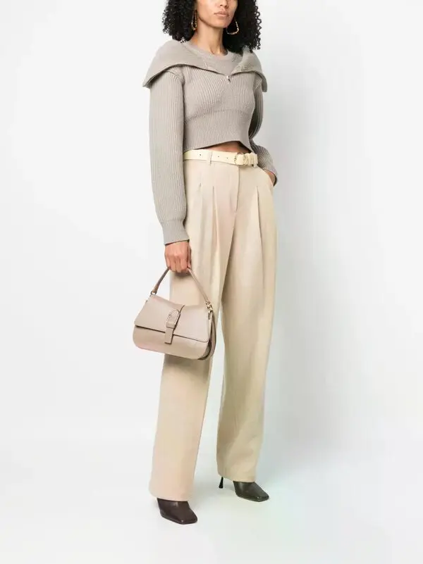 Furla Sofia Logo-plaque Leather Tote Bag - Neutrals