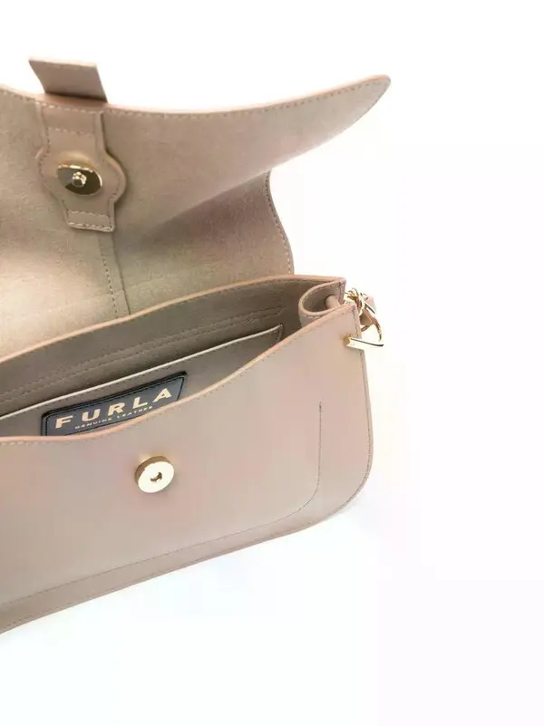 Furla Sofia Logo-plaque Leather Tote Bag - Neutrals