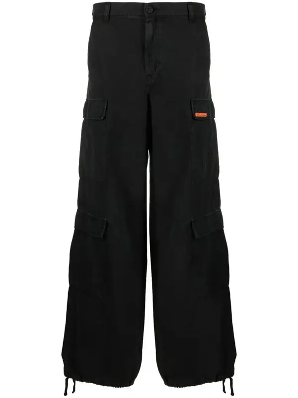 Heron Preston Mid-rise Cargo Trousers - Black