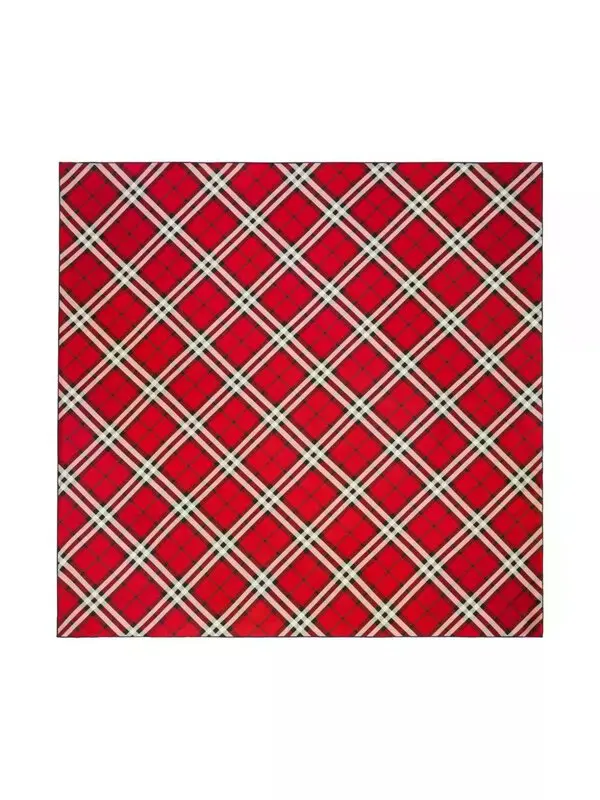 Burberry Checked Silk Scarf
